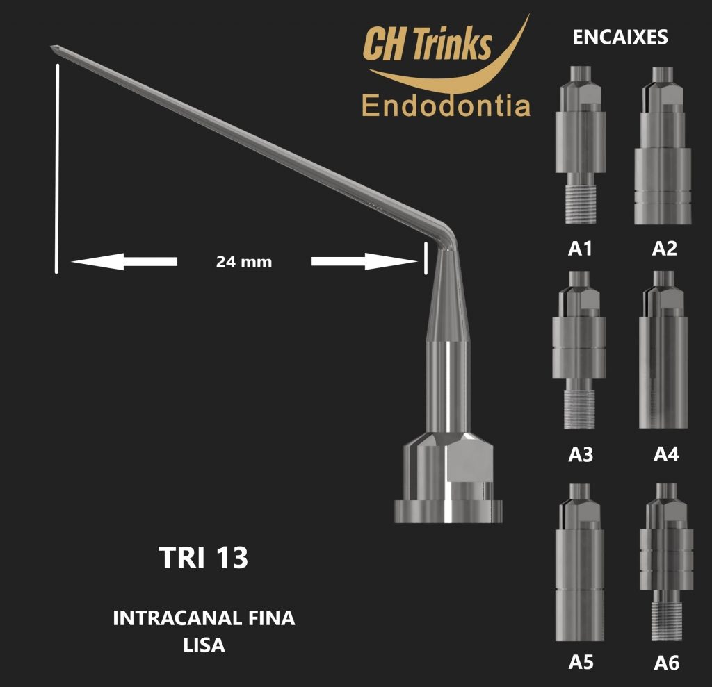 A3-Ponta CH Trinks TRI13 A3 Intracanal Fina 24mm Lisa – Dental Trinks